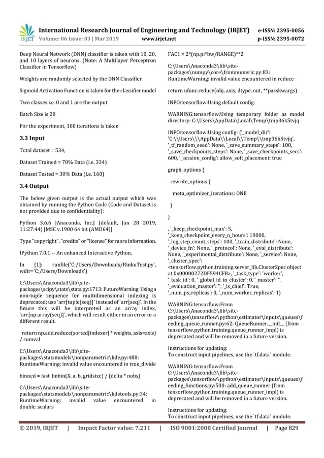 IRJET- Classification of Sickle Cell Disease using Feedforward Neural Network with Back ...