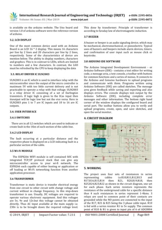 IRJET- IoT based Fault Finding of an Underground Cable | PDF