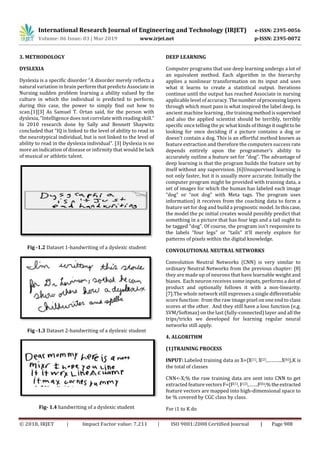 IRJET- Detection of Writing, Spelling and Arithmetic Dyslexic Problems ...