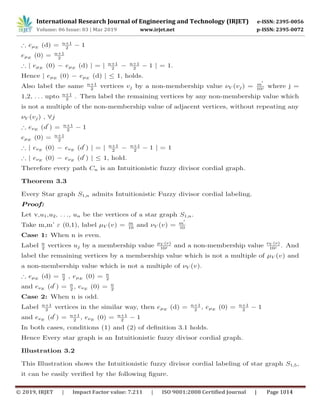 IRJET- Intuitionistic Fuzzy Divisor Cordial Graph | PDF