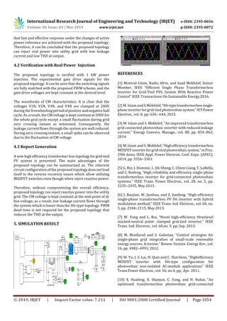 IRJET- A Systematic Approach to Design Single Phase Transformer Less ...