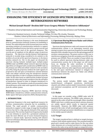 IRJET- Enhancing the Efficiency of Licenced Spectrum Sharing in 5G Heterogeneous Networks | PDF