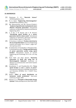 IRJET- Floating Oscillator based Electric Generator using Mechanical ...