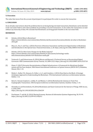 IRJET- Secured Real Estate Transactions using Blockchain Technology | PDF