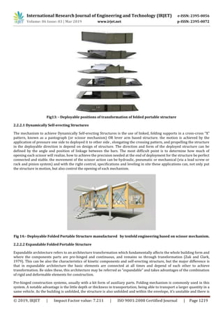 IRJET- Review on Study of Folded Portable Structure | PDF