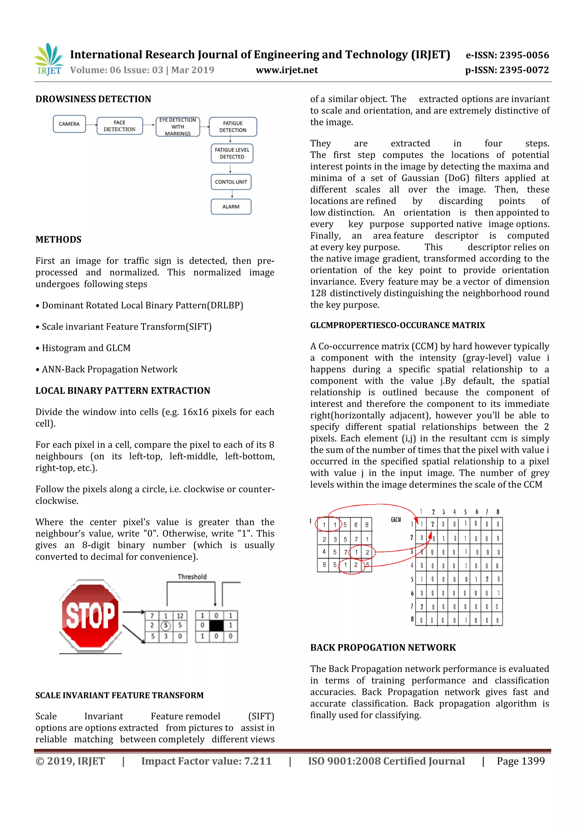 IRJET- Traffic Sign and Drowsiness Detection using Open-CV | PDF