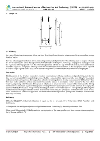 IRJET- Design and Fabrication of Sugarcane Lifter | PDF