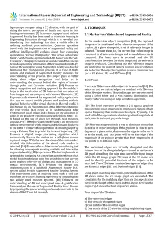 IRJET- Methodologies in Augmented Reality | PDF