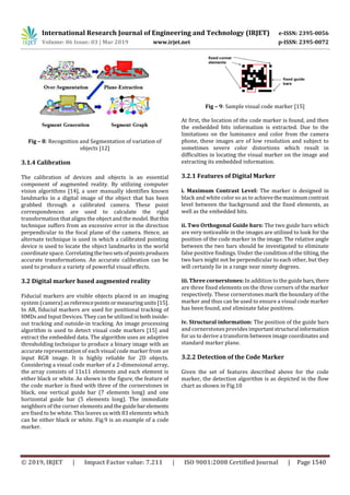 IRJET- Methodologies in Augmented Reality | PDF