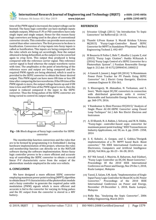 IRJET- Design and Implementation of Converters using MPPT in an Eco Vehicle | PDF