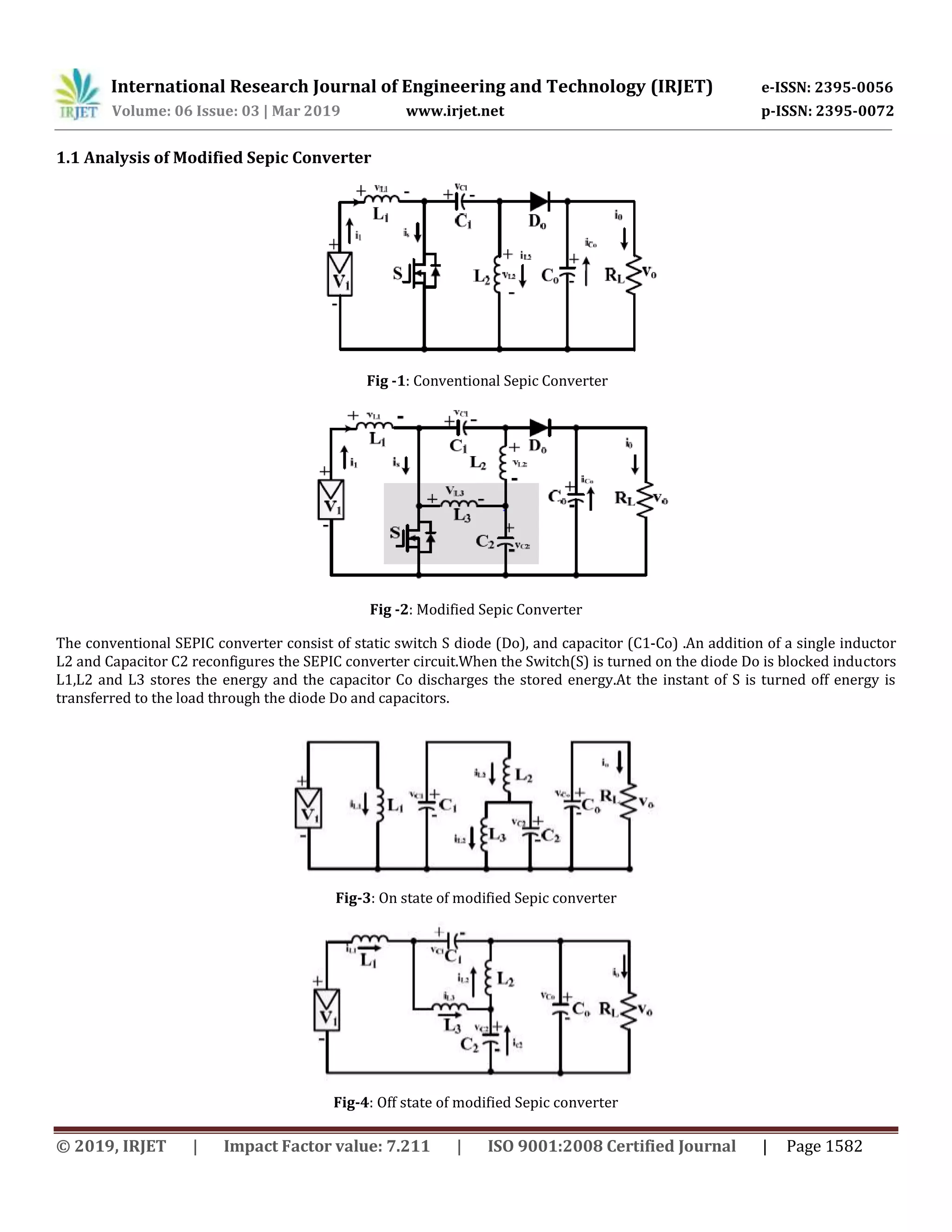 IRJET- Modified Sepic Converter with Sliding Mode Controller to Improve the Efficiency | PDF ...