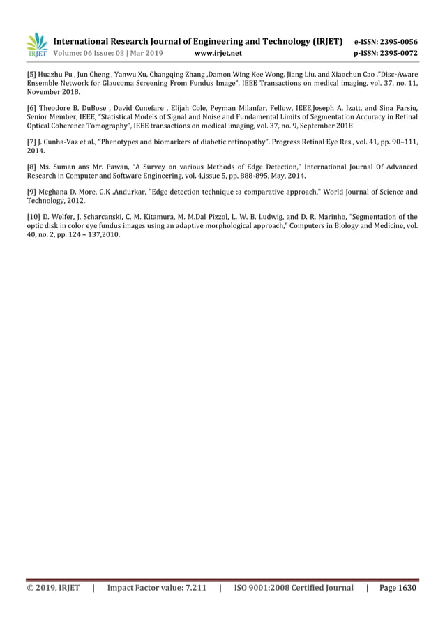 IRJET- Retinal Fundus Image Segmentation using Watershed Algorithm | PDF