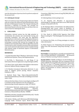 IRJET- On-AIR Based Information Retrieval System for Semi-Structure ...