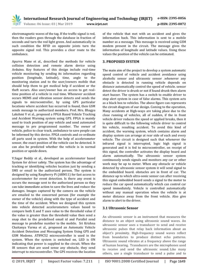 IRJET- Car Obstacle Detection and Pollution Level Tracing using Node ...