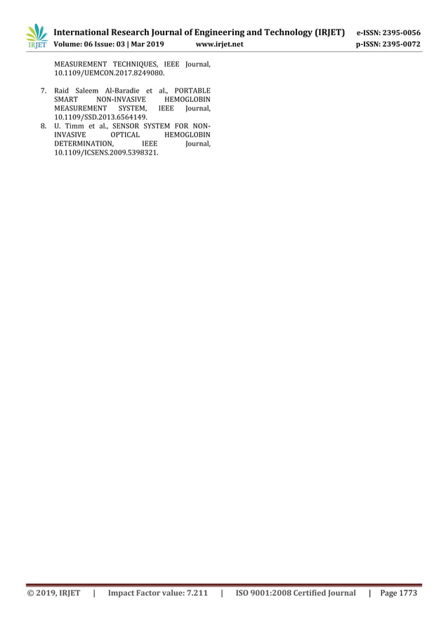 IRJET- The Multiphysiological Parameter Monitoring System | PDF