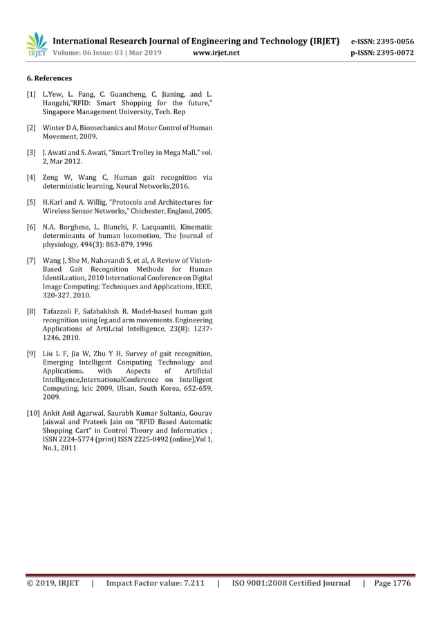 Irjet Electronic Trolley Using Arduino For Smart Shopping Pdf Computer Peripherals Computing