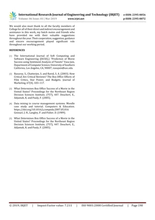 IRJET- Movie Success Prediction using Data Mining and Social Media ...