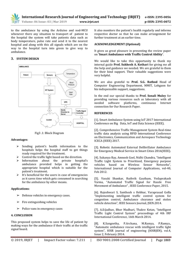 IRJET- Smart Ambulance with Traffic Control Ability | PDF