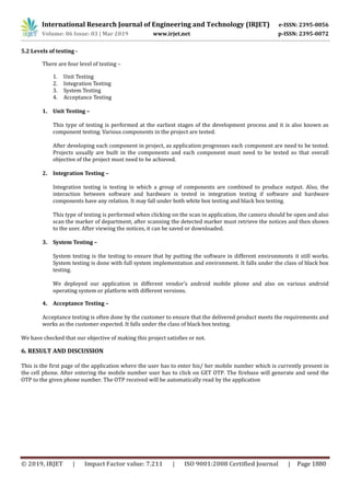 IRJET- Implementation of Handling Android Application using SMS(Short Message Service) | PDF