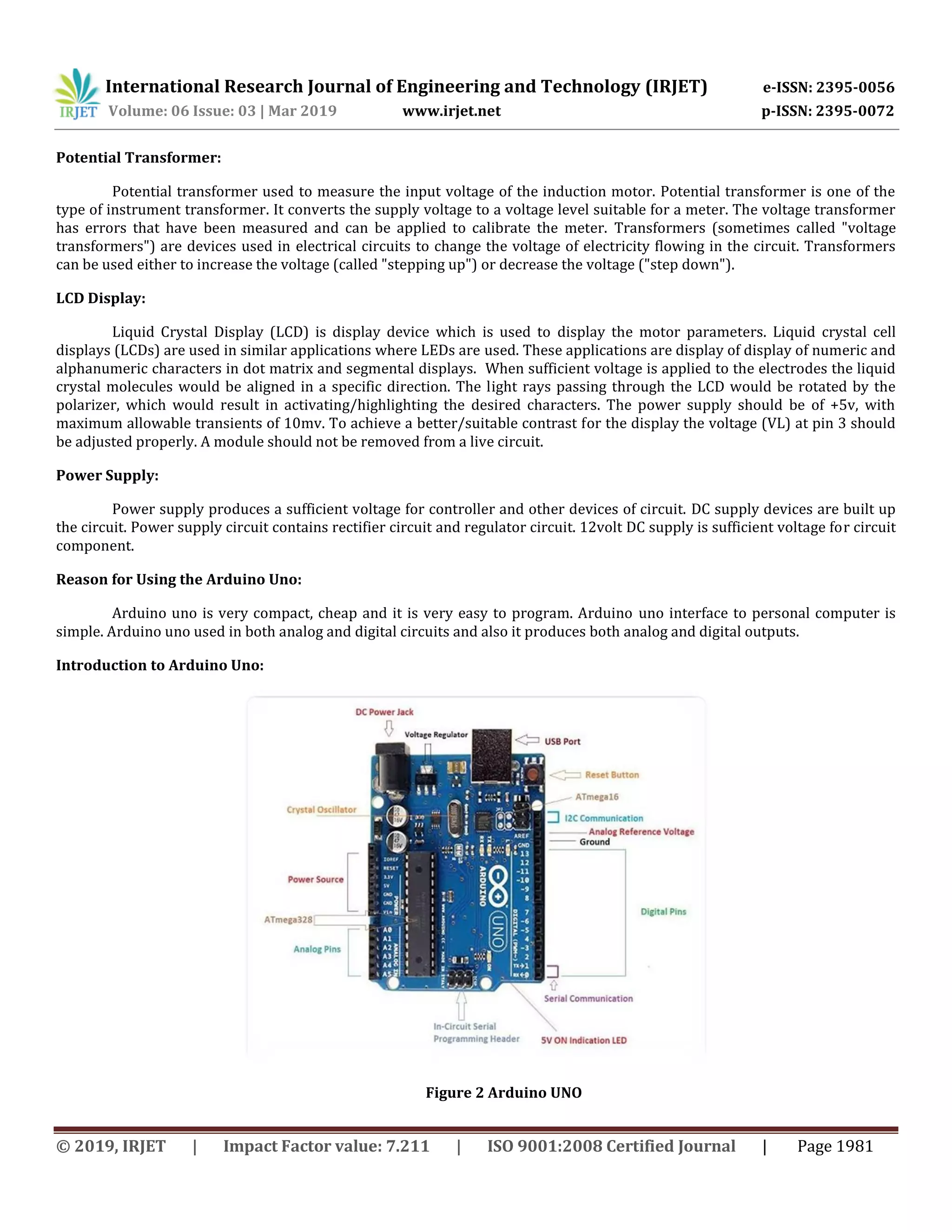 IRJET- Testing the Induction Motor Voltage, Current, Torque, Speed ...