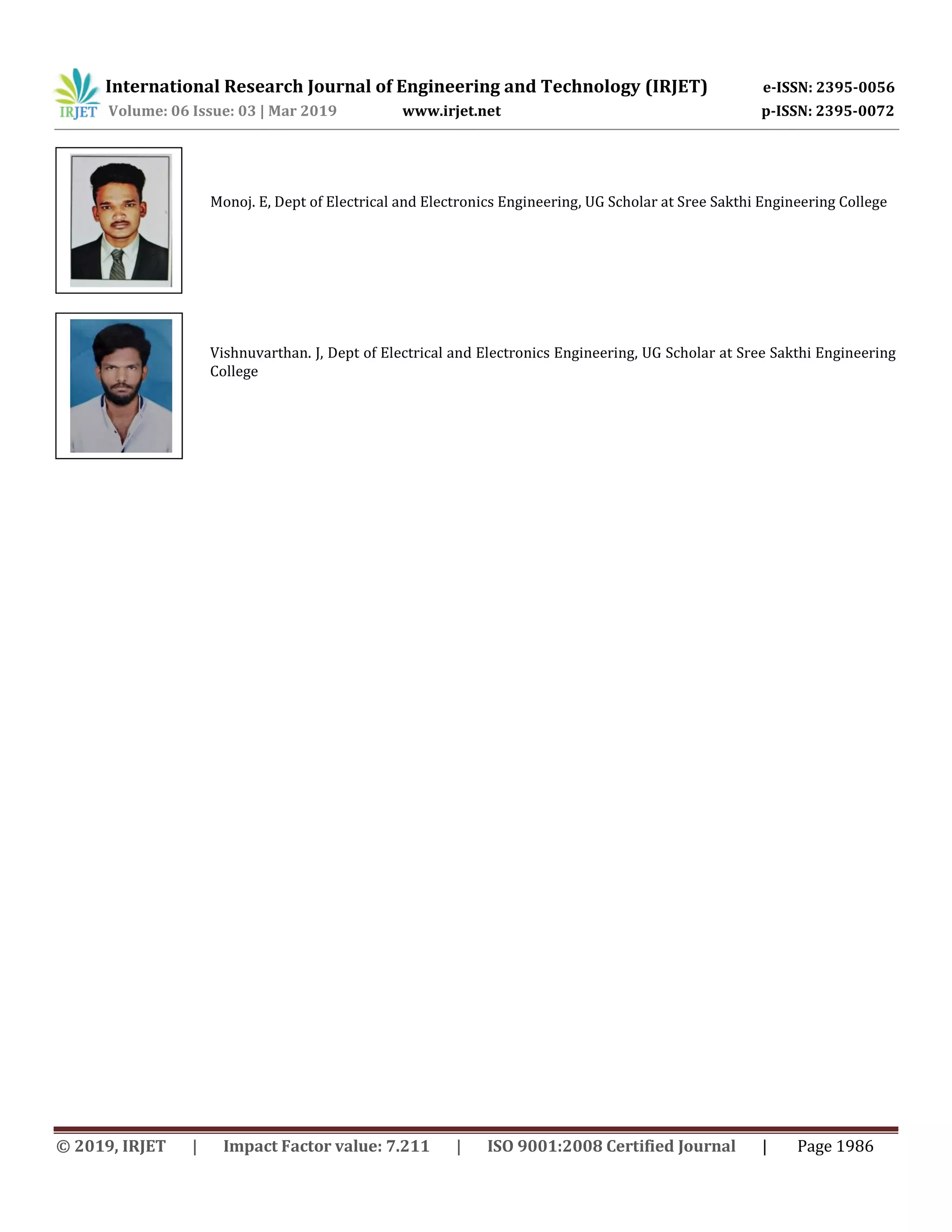 IRJET- Testing the Induction Motor Voltage, Current, Torque, Speed ...