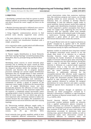 IRJET- Fake News Detection and Rumour Source Identification | PDF