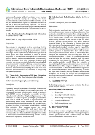 IRJET- False Data Injection Attacks in Insider Attack | PDF | Information and Network Security ...