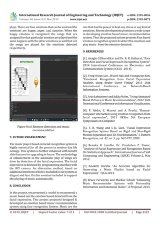 IRJET- Emotion based Music Recommendation System | PDF