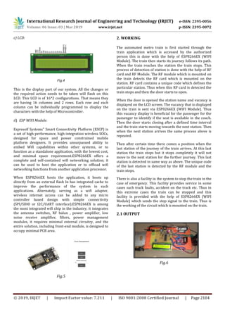 IRJET- Automatic Metro Train using RFID | PDF