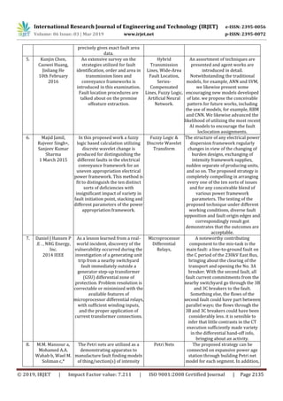 IRJET- A Literature Study on Fault Recognition in Different System | PDF
