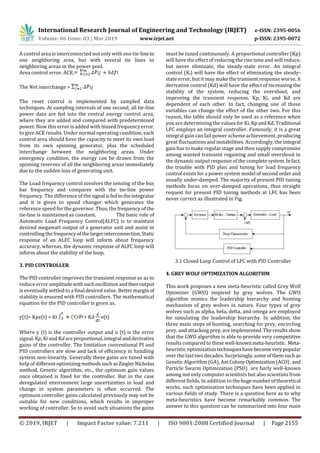 IRJET- Load Frequency Control of an Interconnected Power System using ...