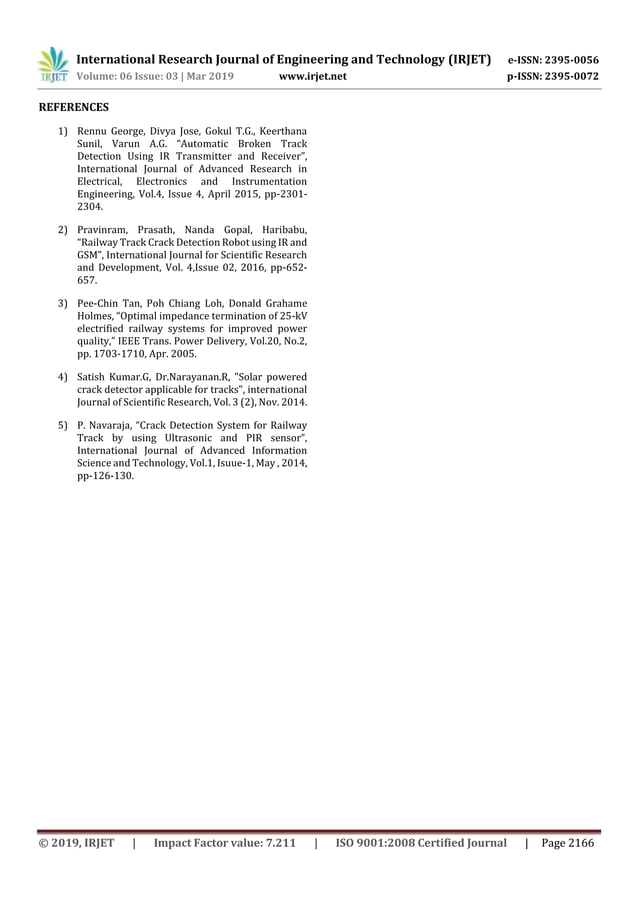 IRJET- Hybrid Train with Automatic Track Fault Detection and Message ...