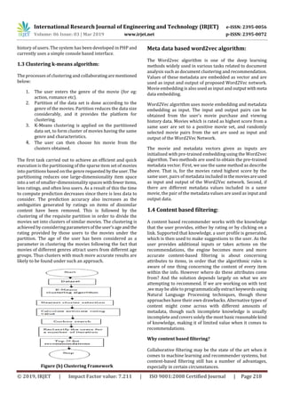 IRJET- Searching an Optimal Algorithm for Movie Recommendation System | PDF