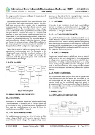 IRJET- PIC Microcontroller based AC Voltage Stabilizer using Power Electronic Converters | PDF