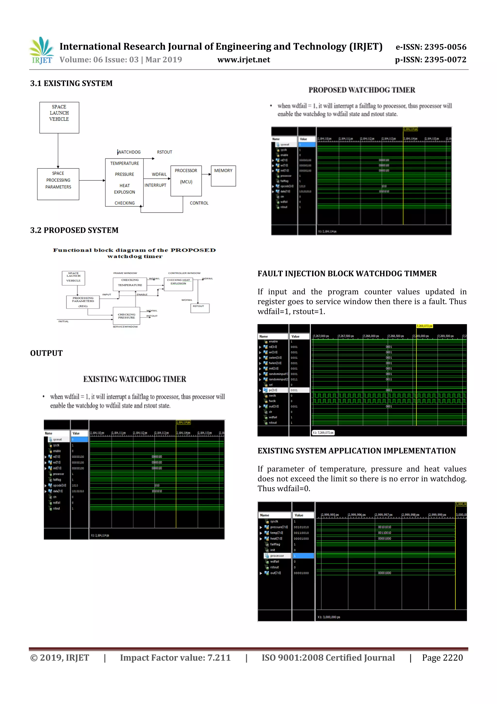 IRJET- FPGA Implementation of an Improved Watchdog Timer for Safety-Critical Applications | PDF