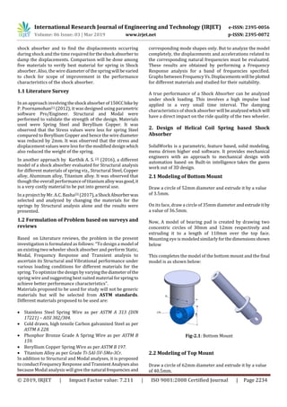 IRJET- Static and Dynamic Analysis of a Two Wheeler Shock Absorber ...