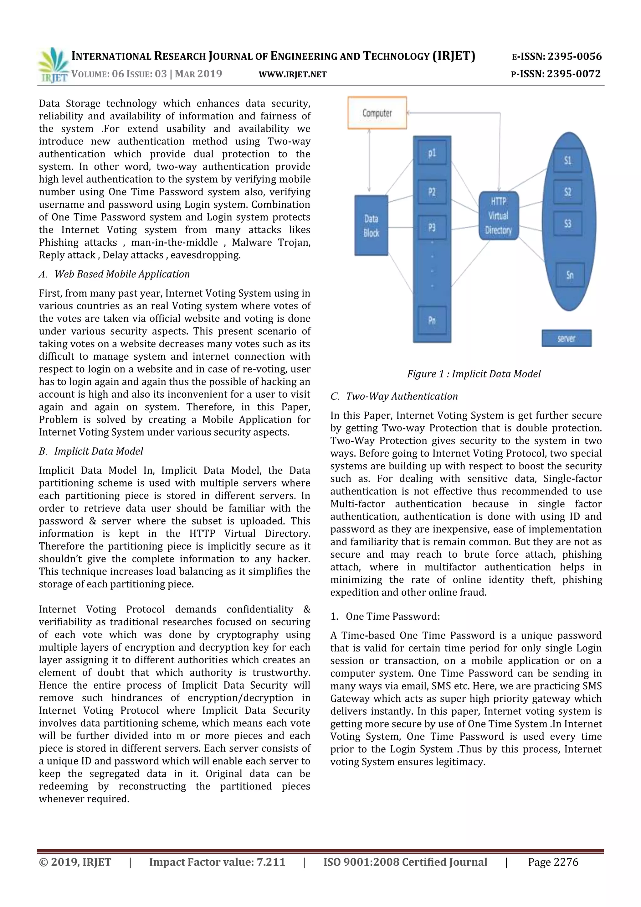 Irjet Securing Internet Voting Protocol Using Implicit Security Model