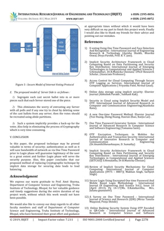 IRJET- Securing Internet Voting Protocol using Implicit Security Model and One Time Password | PDF