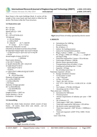 IRJET- Design and Fabrication of Material Handling Trolley | PDF