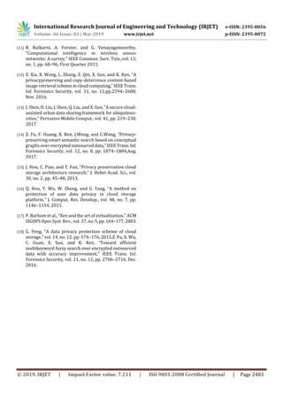 IRJET- Privacy Preserving Cloud Storage based on a Three Layer Security Model | PDF