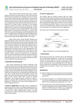 IRJET- An Android Application for Electronic Health Record System | PDF