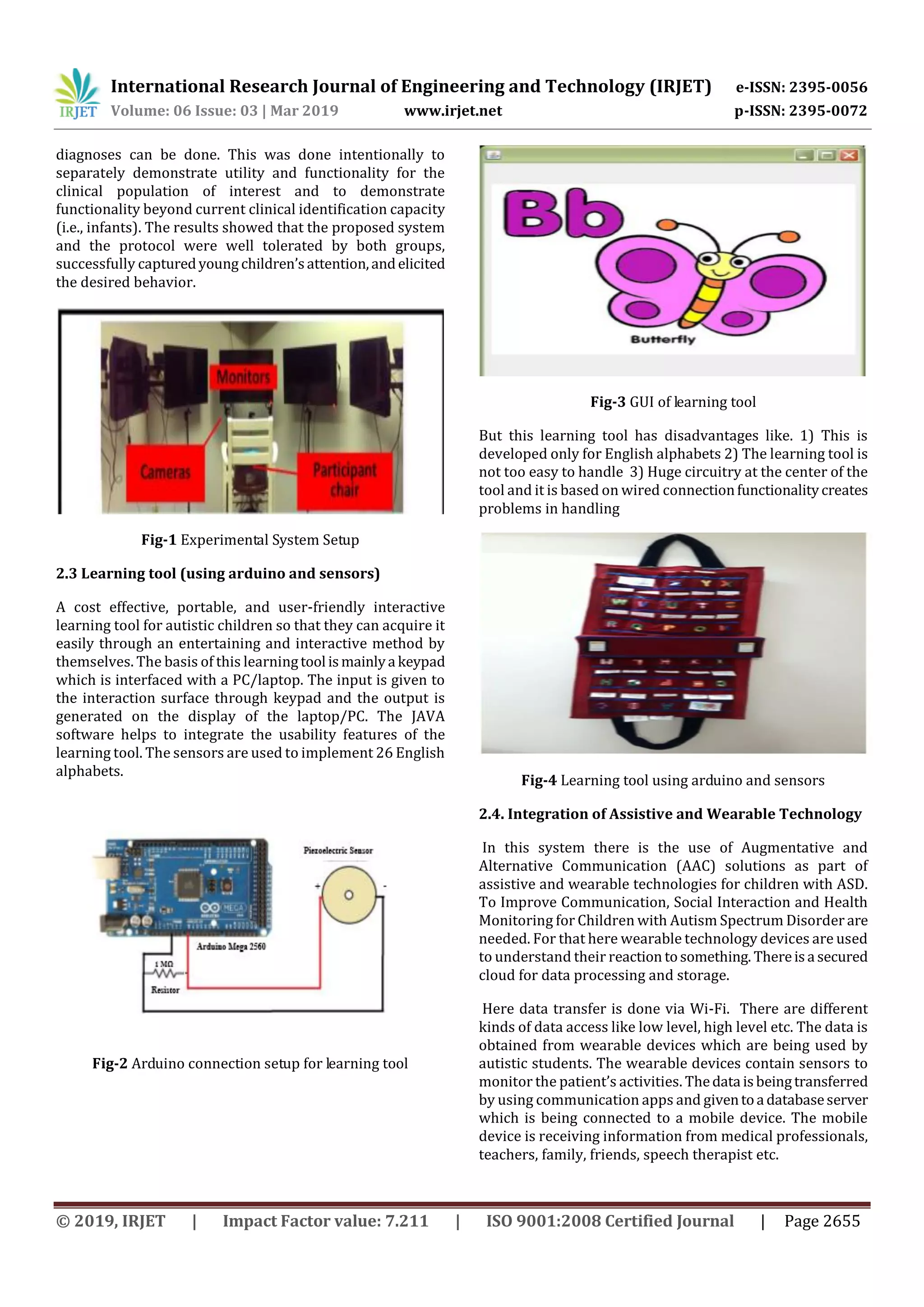 IRJET- Survey on Learning Assistance System for Autistic Child | PDF
