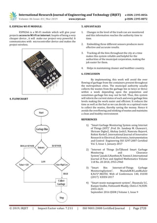 IRJET- Trash can Monitoring System | PDF