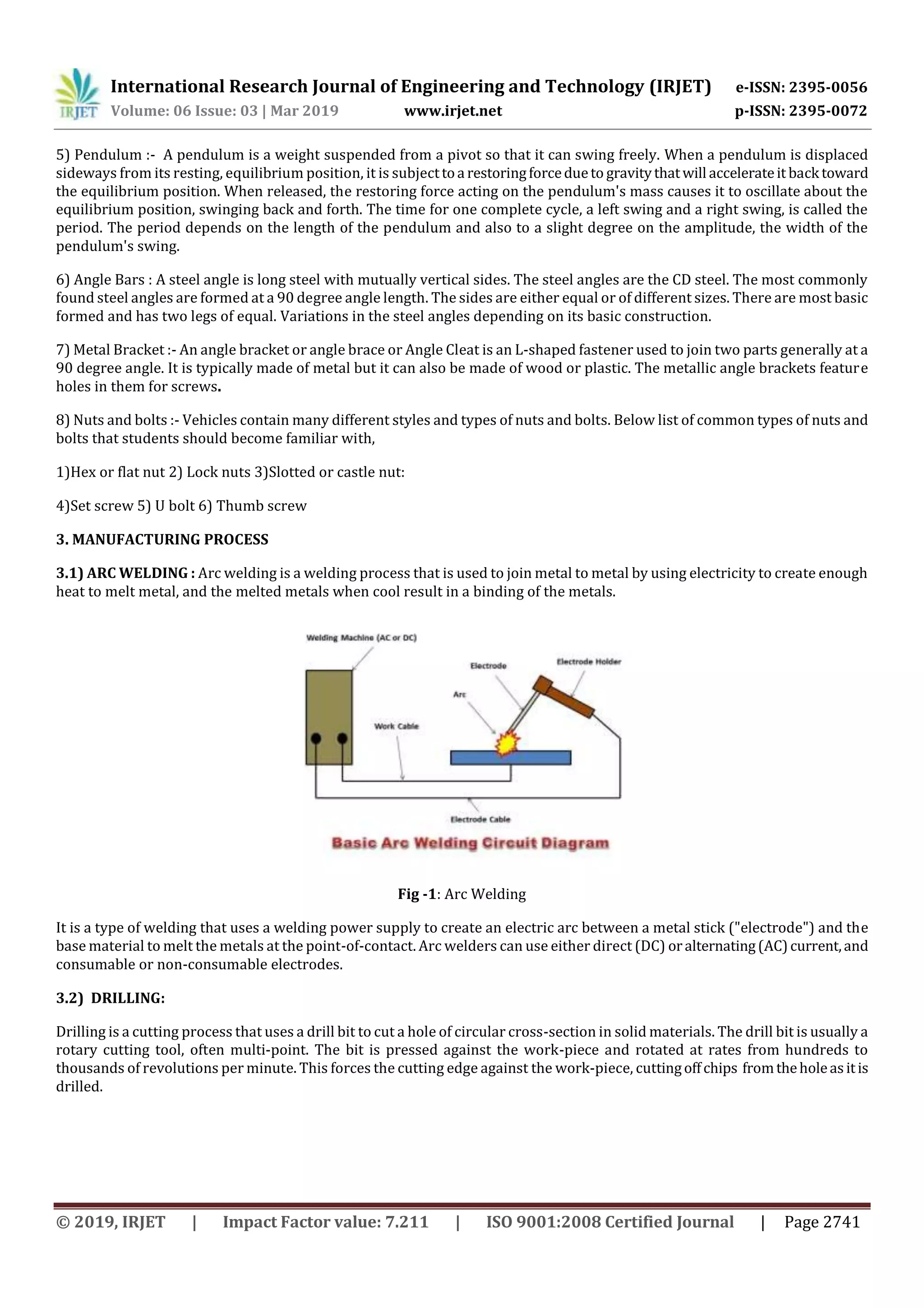 IRJET- Pendulum Operated Hand Pump | PDF