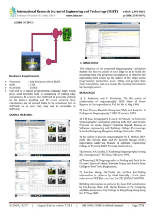 IRJET- Concealing of Deets using Steganography Technique | PDF