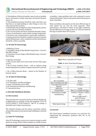 IRJET- Intelligent Microgrid Connected Rooftop Solar Power Plant 2KWP | PDF