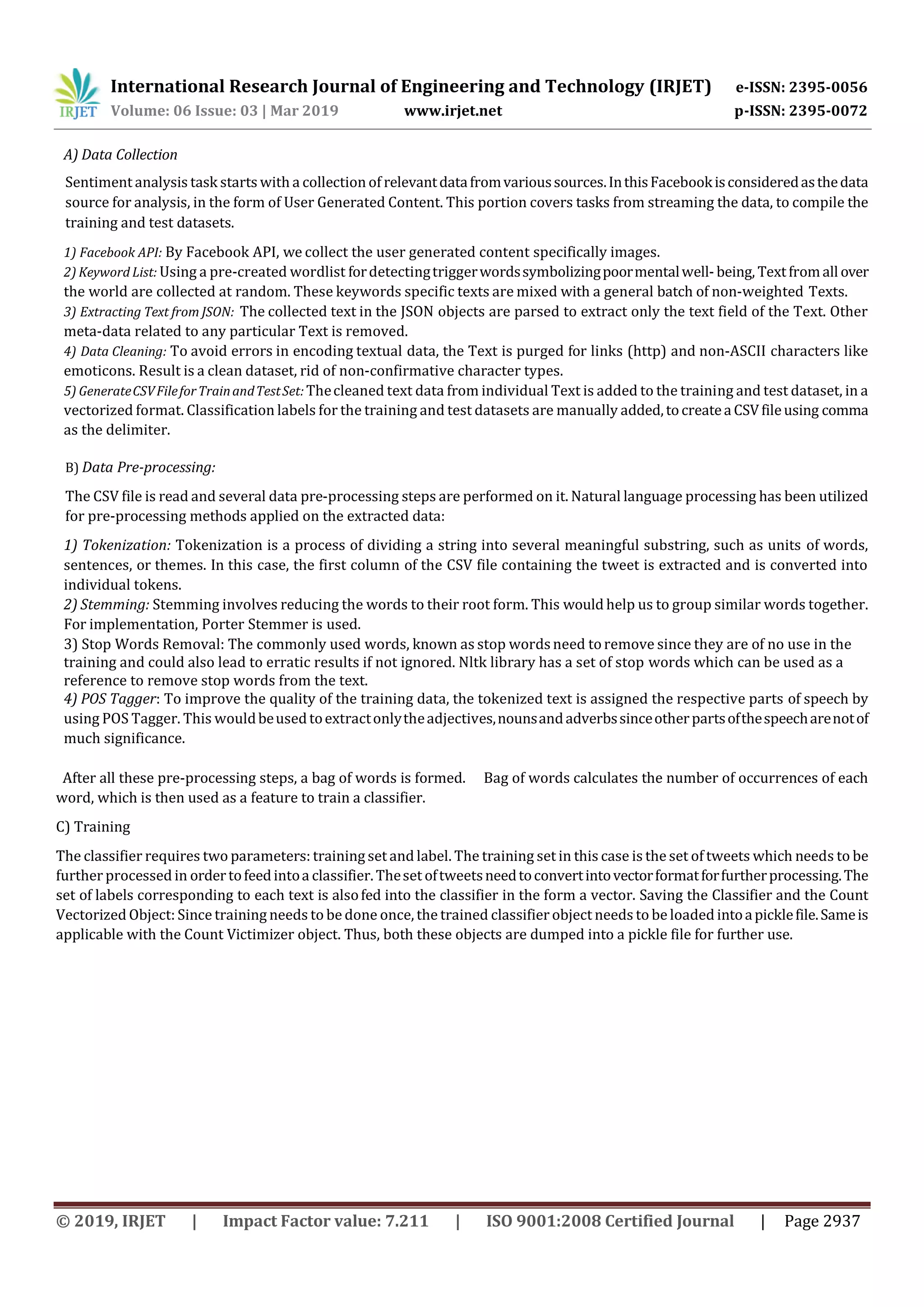 IRJET- Intelligent Depression Detection System | PDF