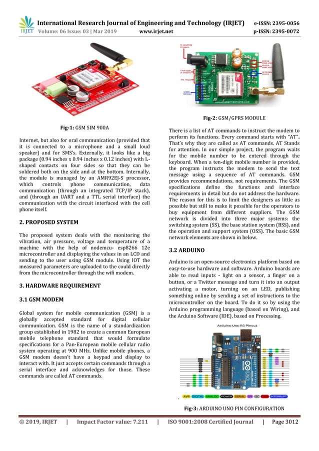 IRJET- Centralised Status alert system for industrial machines | PDF