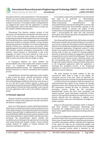 IRJET- A Survey on Android Ransomware and its Detection Methods | PDF