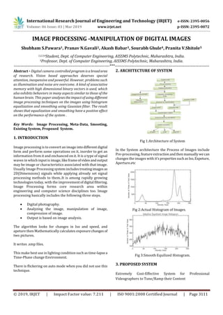 IRJET- Image Processing -Manipulation of Digital Images | PDF | Photo ...
